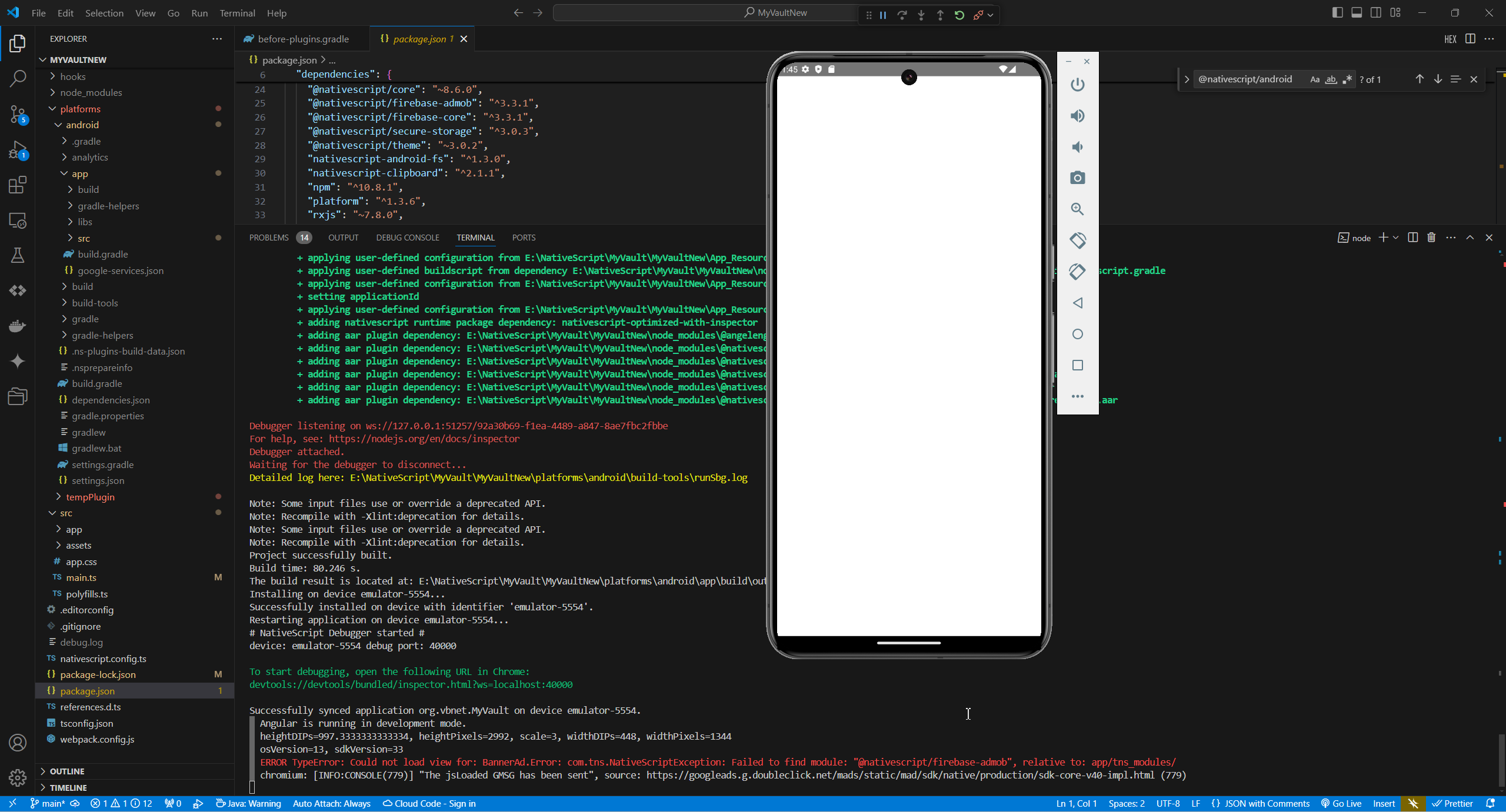 Viacheslav Eremin | NativeScript and Android troubleshooting.
