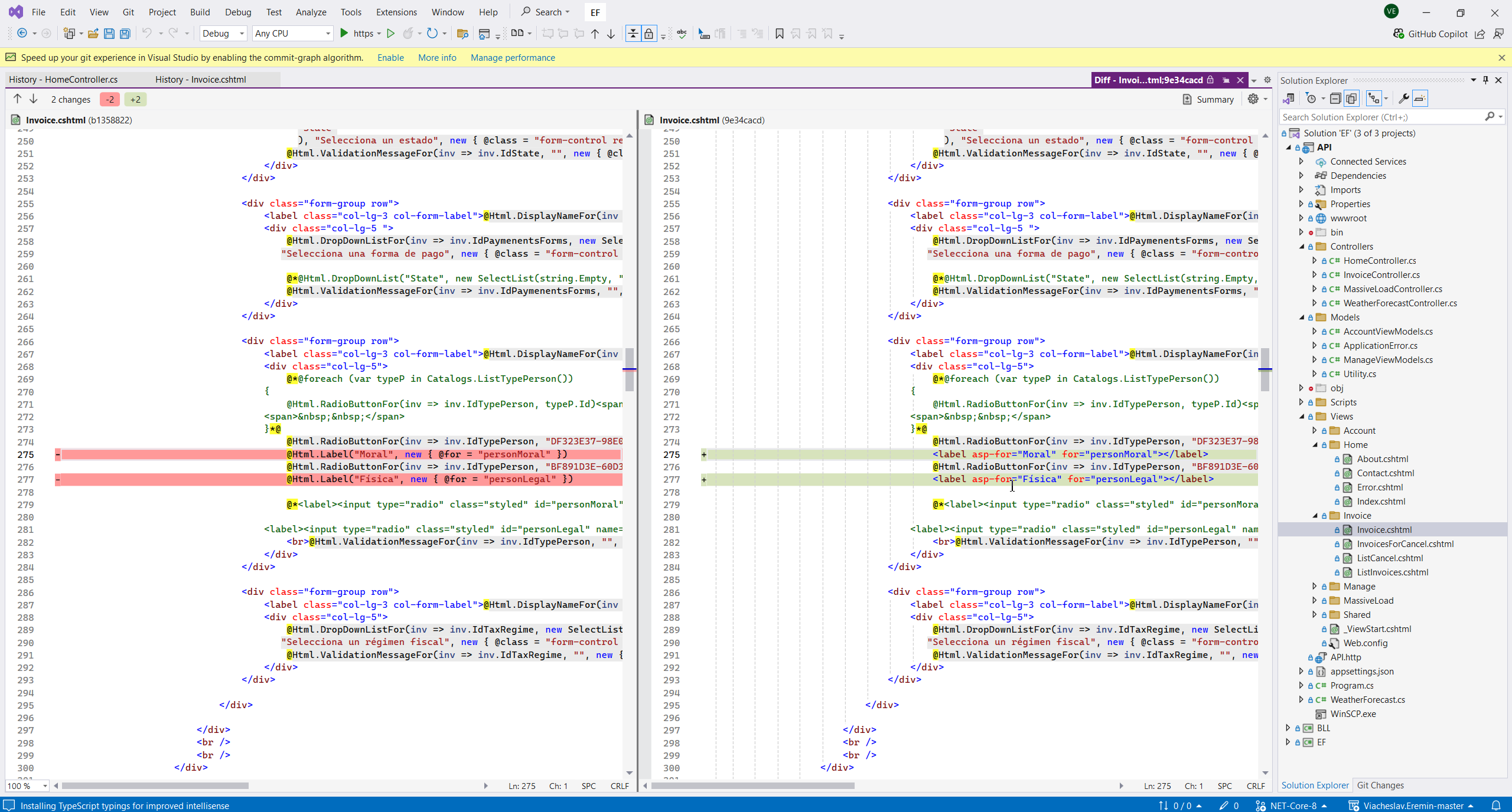 Viacheslav Eremin | Migration ASP.NET to NET Core 8 (including EF6 to EF Core)