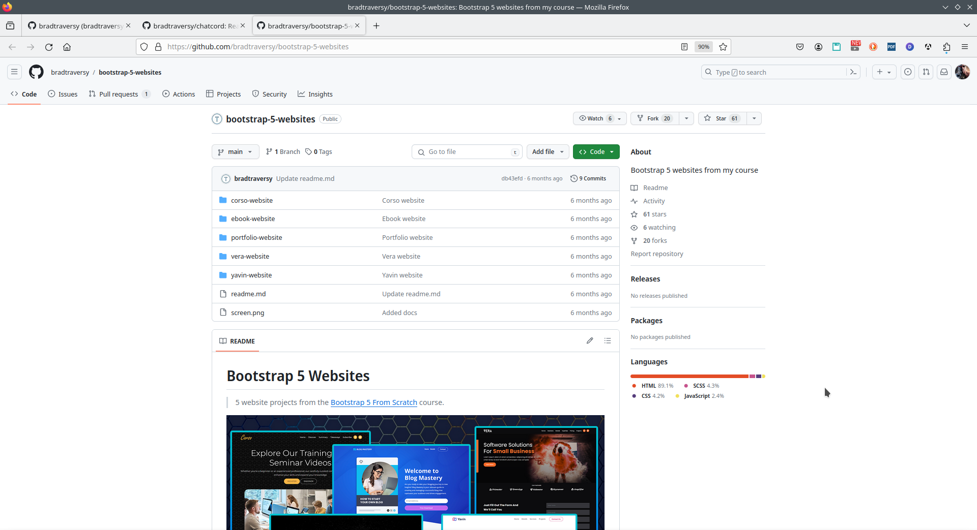 Viacheslav Eremin | Bootstrap lecture from Brad Traversy