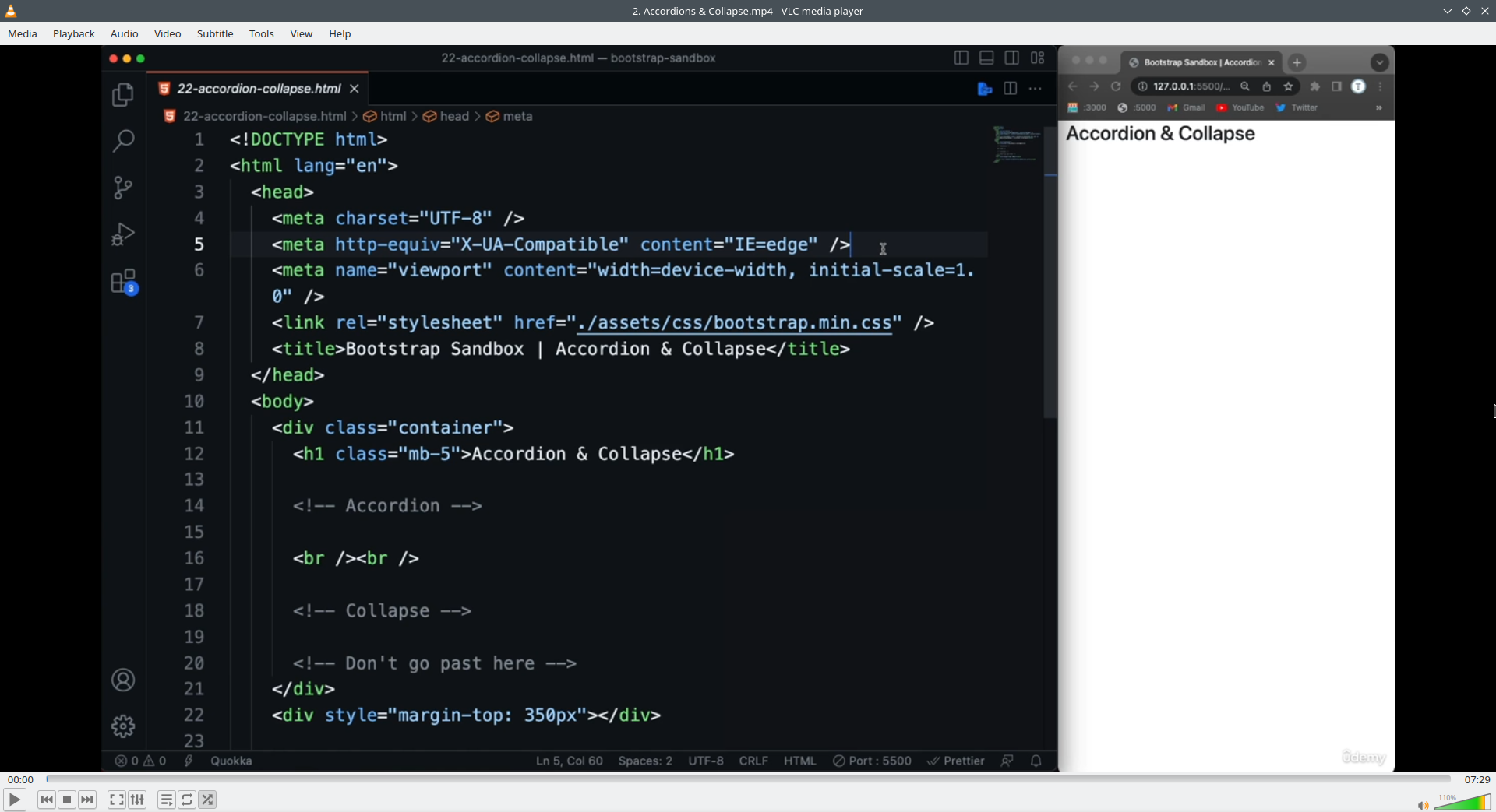 Viacheslav Eremin | Bootstrap lecture from Brad Traversy