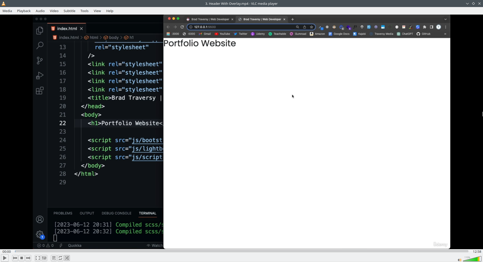 Viacheslav Eremin | Bootstrap lecture from Brad Traversy