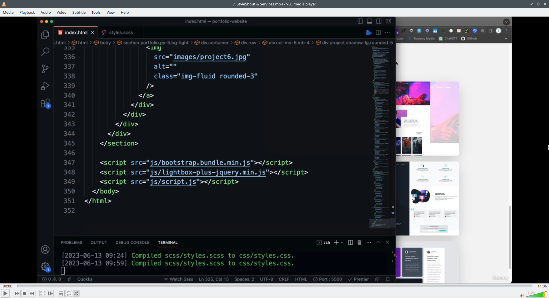 Viacheslav Eremin | Bootstrap lecture from Brad Traversy