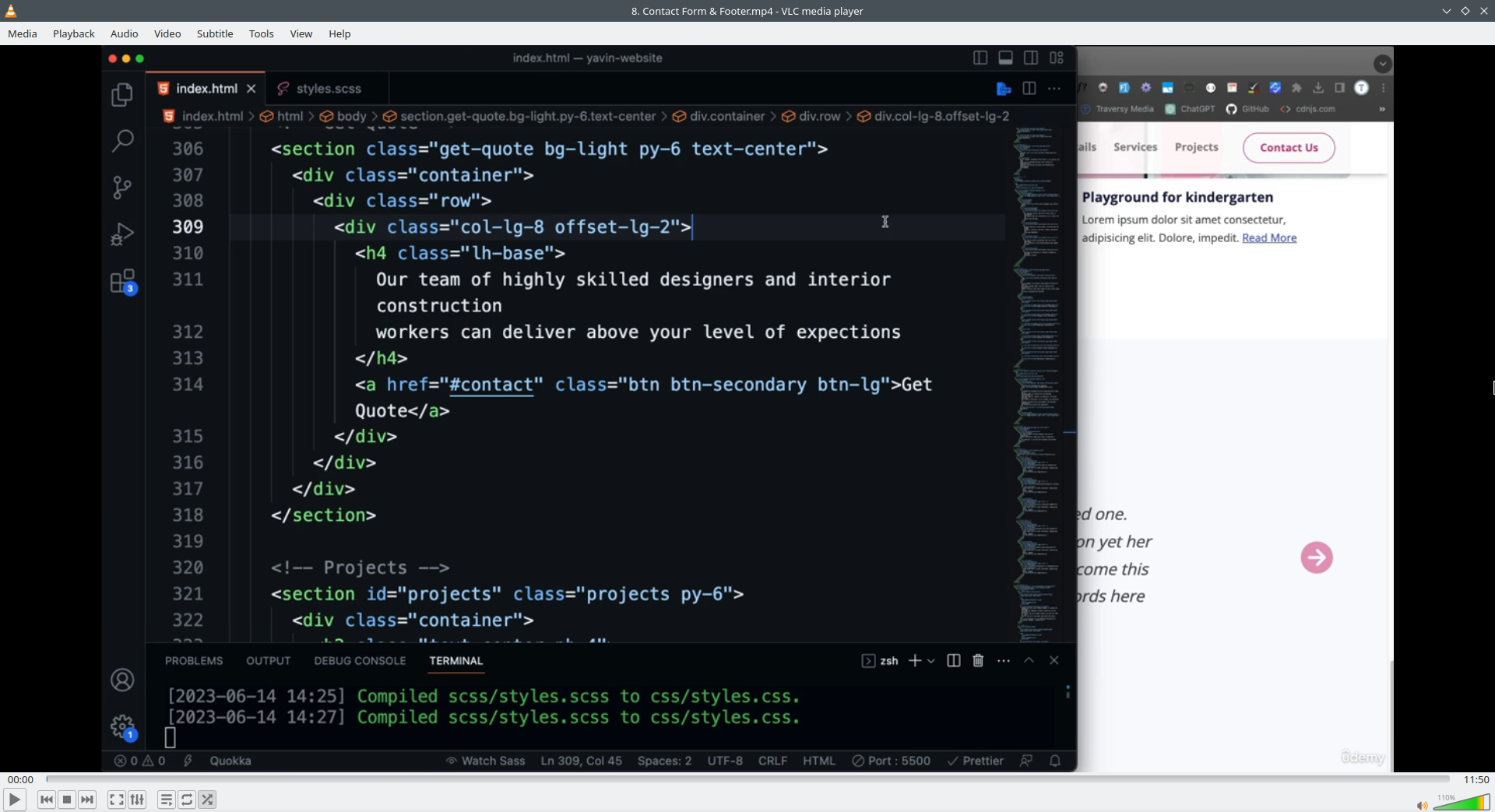 Viacheslav Eremin | Bootstrap lecture from Brad Traversy