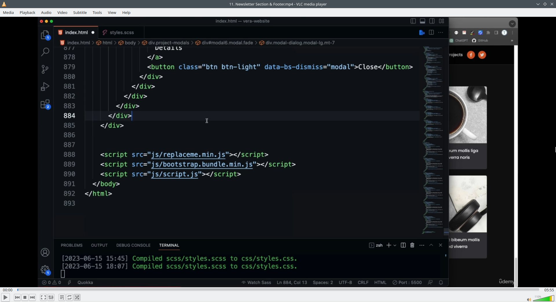 Viacheslav Eremin | Bootstrap lecture from Brad Traversy