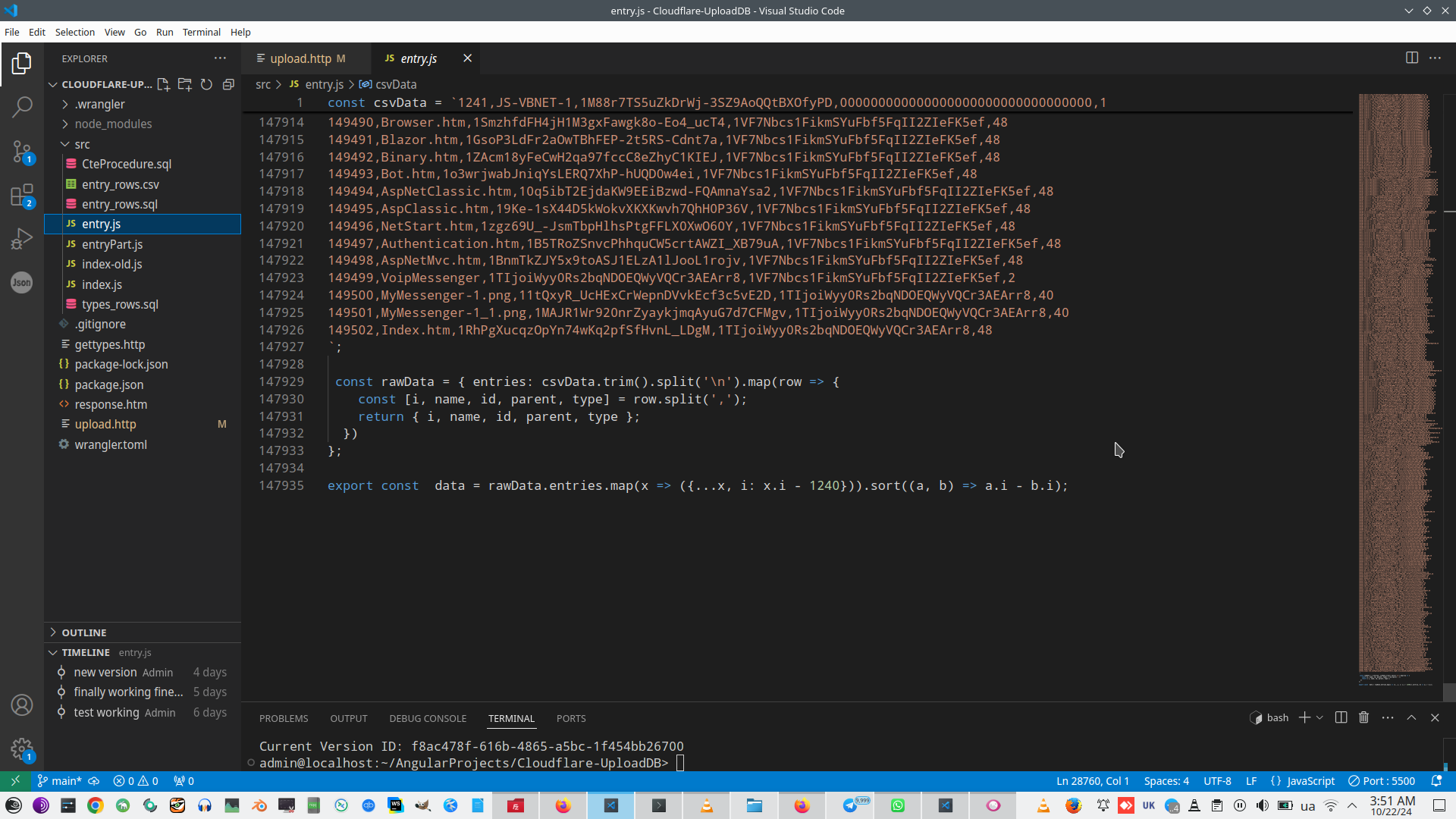 Viacheslav Eremin | Life without local filesystem. Uploader to Cloudflare D1 from Cloudflare KV,