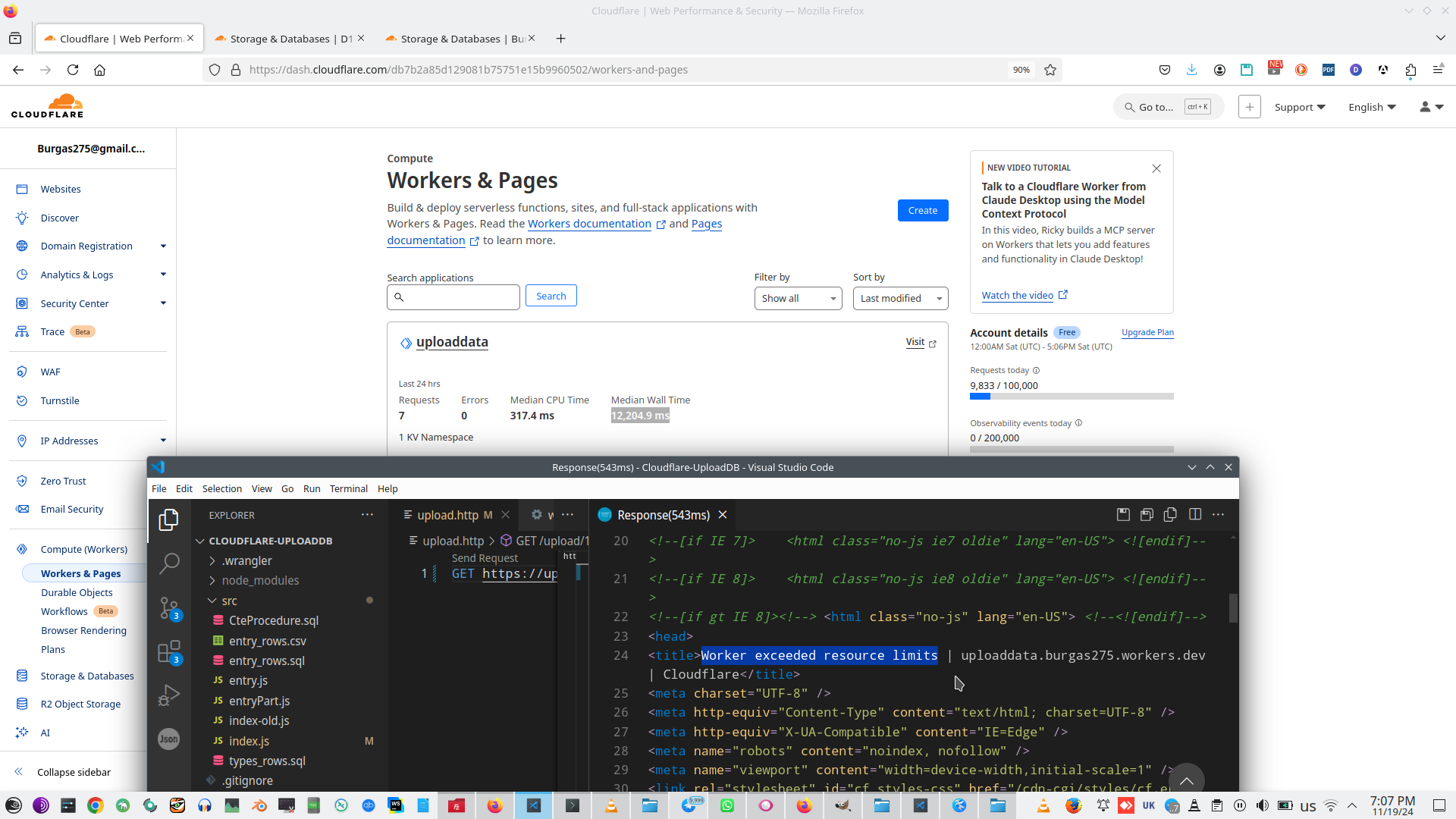 Viacheslav Eremin | Life without local filesystem. Uploader to Cloudflare D1 from Cloudflare KV,