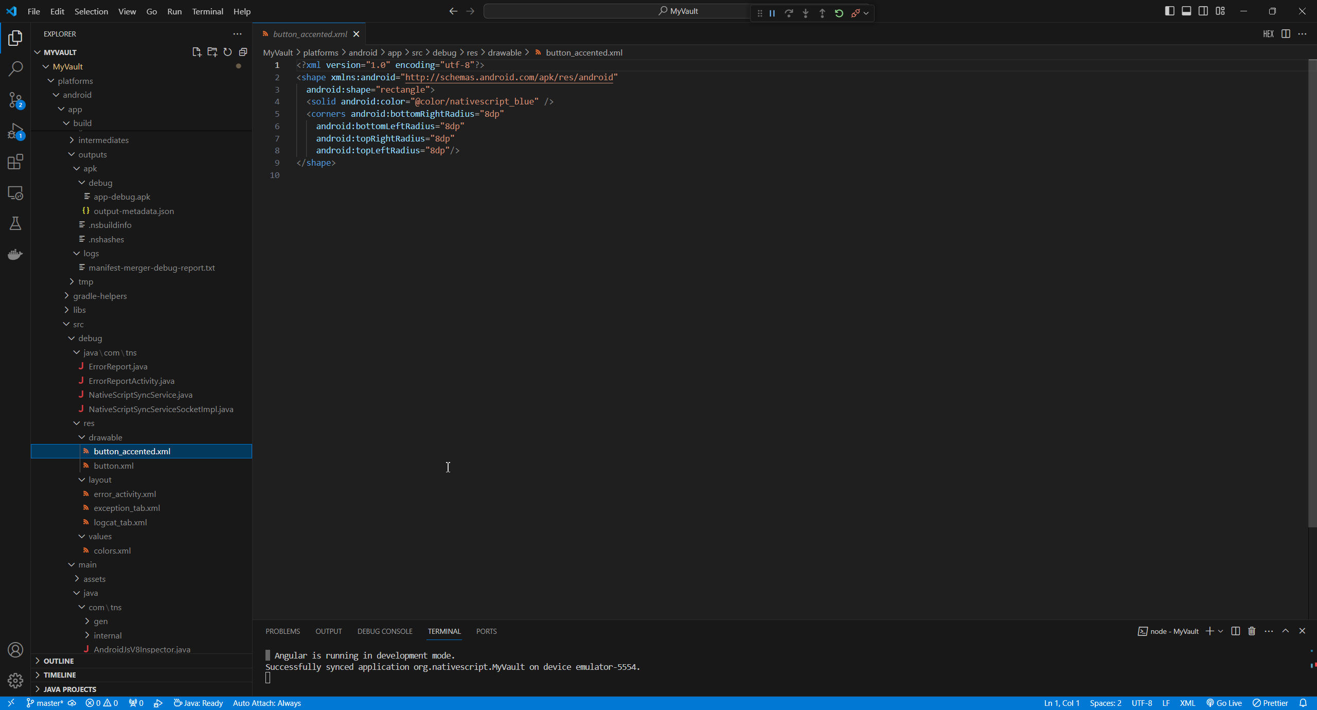 Viacheslav Eremin | NativeScript Drawer for Android/IOS phone (clear Angular project)