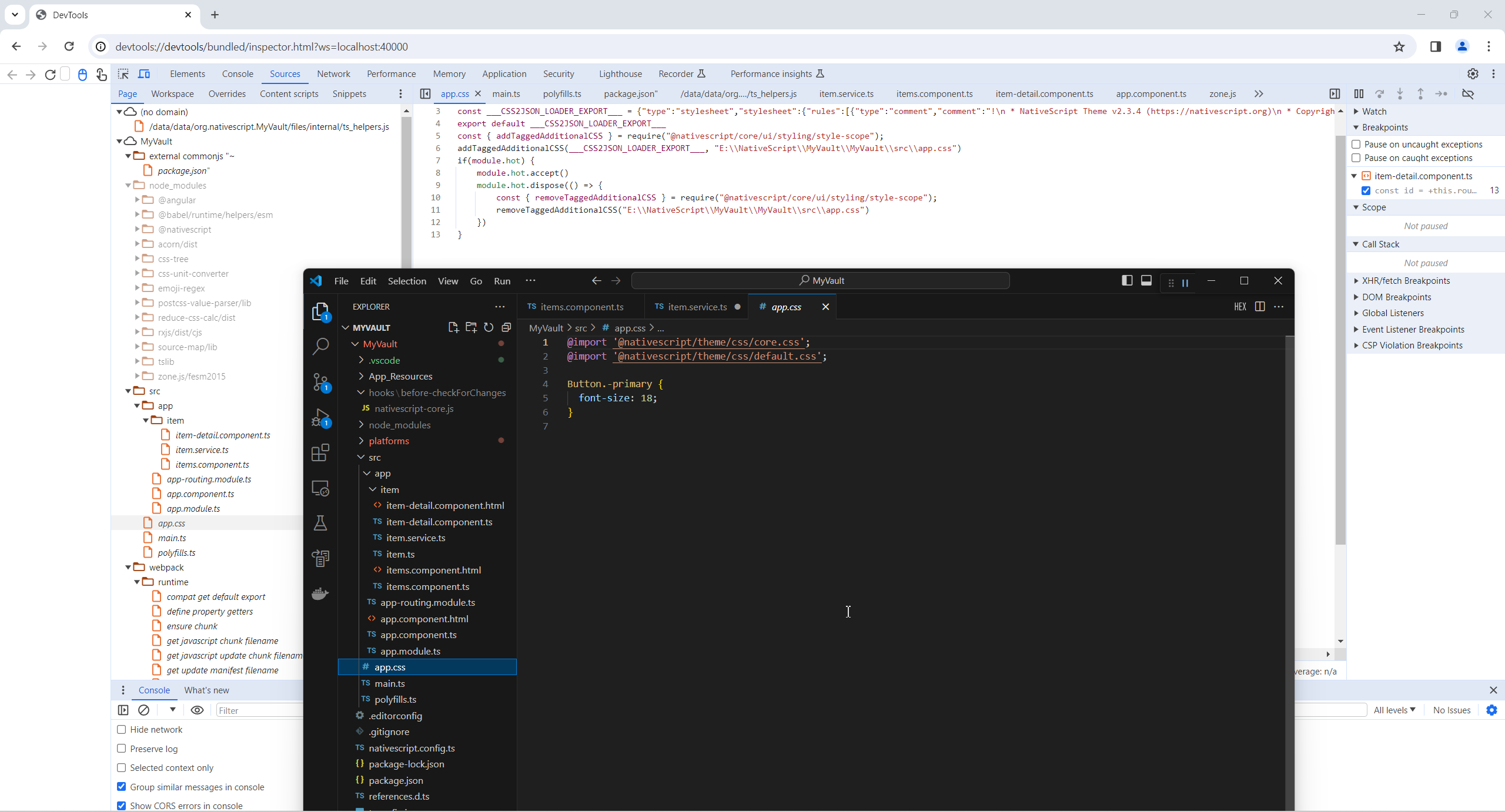 Viacheslav Eremin | NativeScript Drawer for Android/IOS phone (clear Angular project)