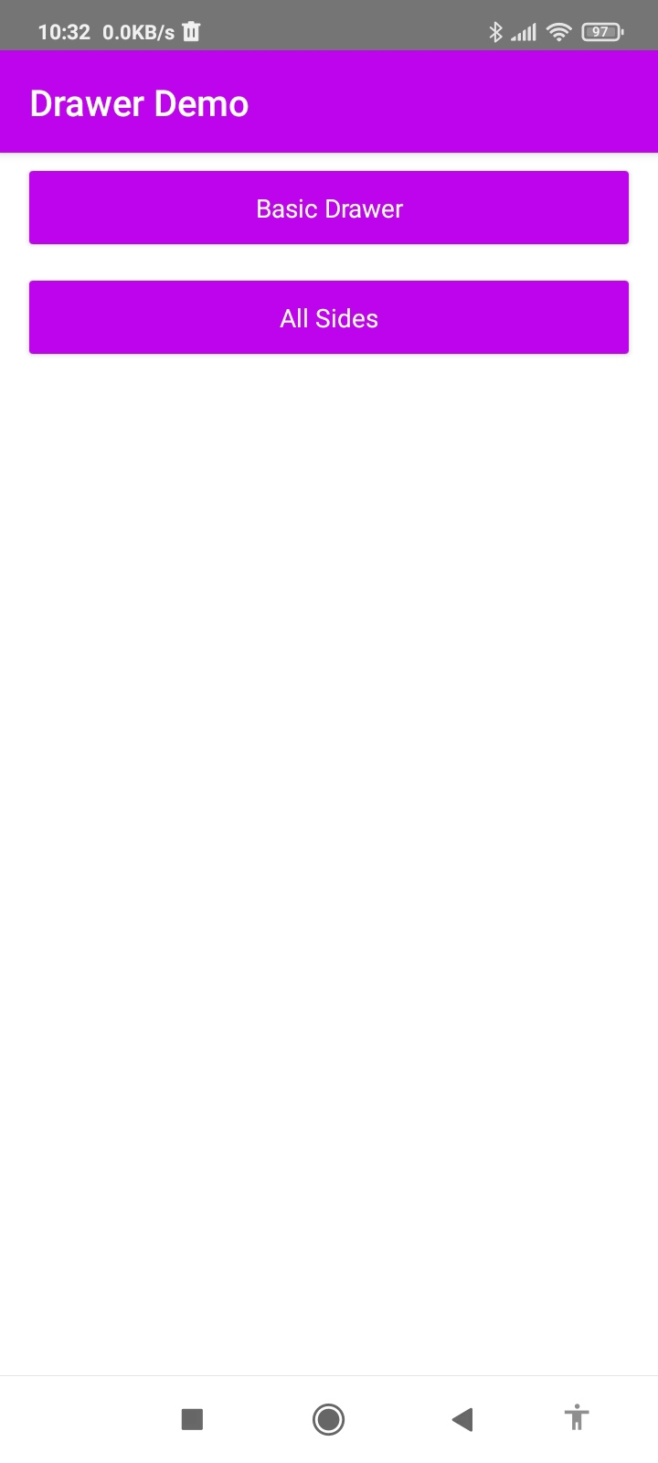 Viacheslav Eremin | NativeScript Drawer for Android/IOS phone (clear Angular project)