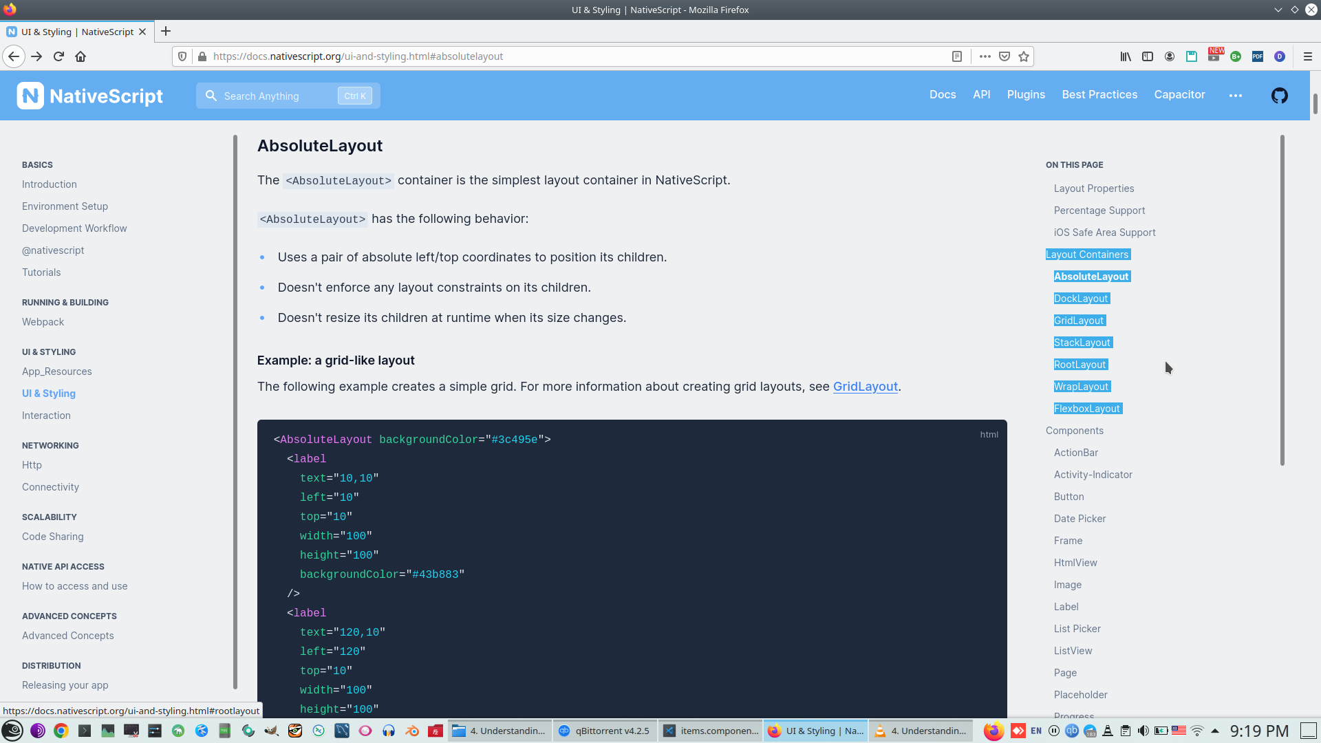 Viacheslav Eremin | My NativeScript learning conspectus.