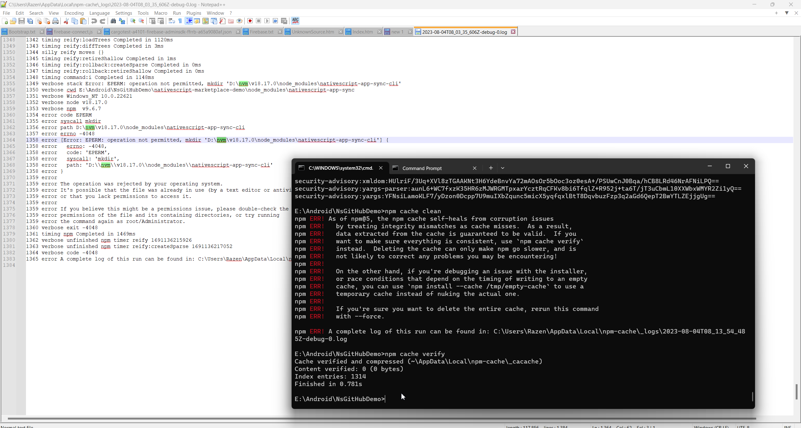 Viacheslav Eremin | Node.JS Configuration - set Angular, Typescript, Nativescript, NPM custom ...