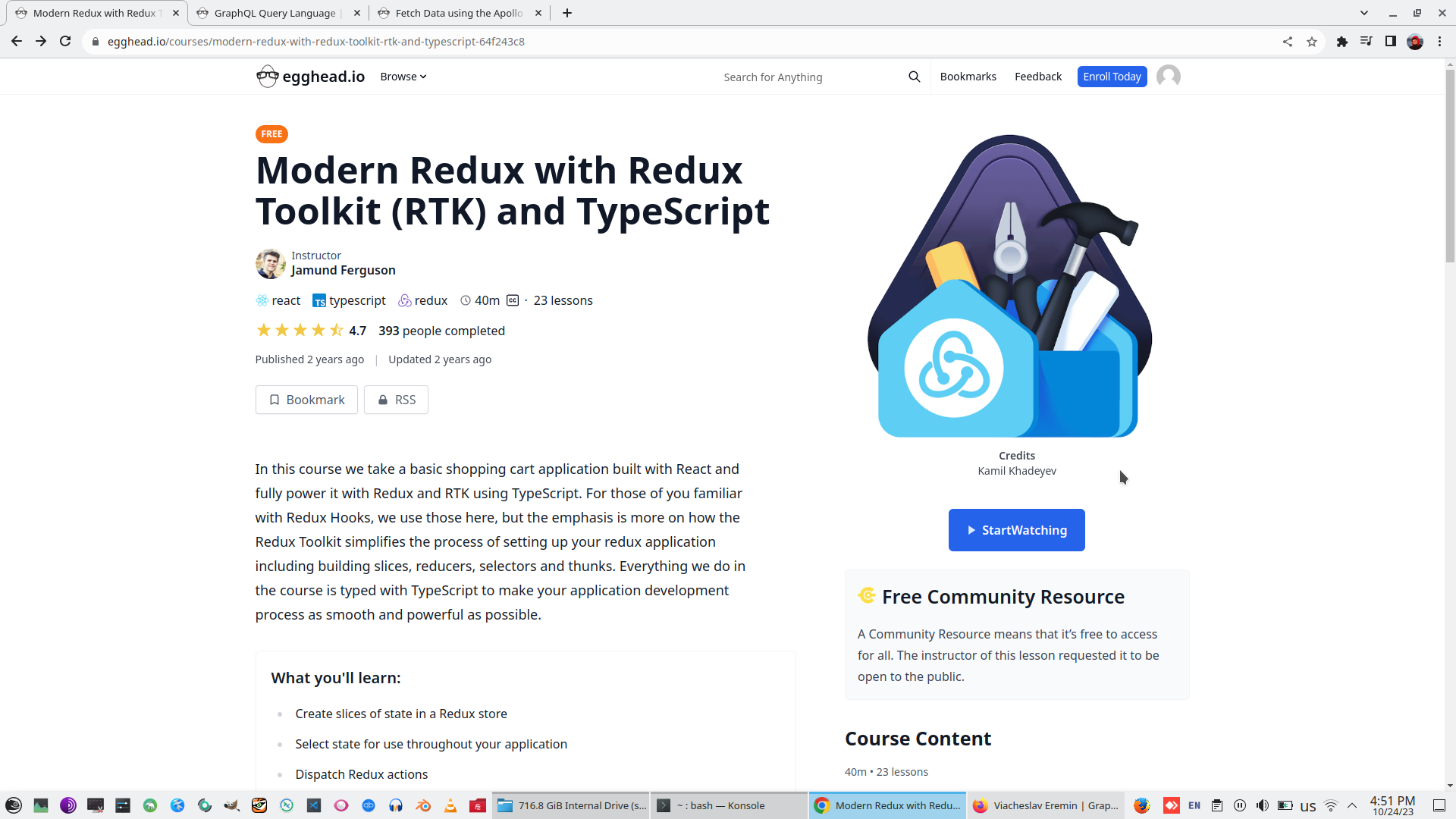 Viacheslav Eremin | Redux Learning